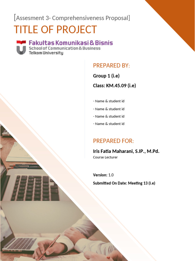 Comprehensiveness Proposal Template | PDF | Methodology | Evaluation