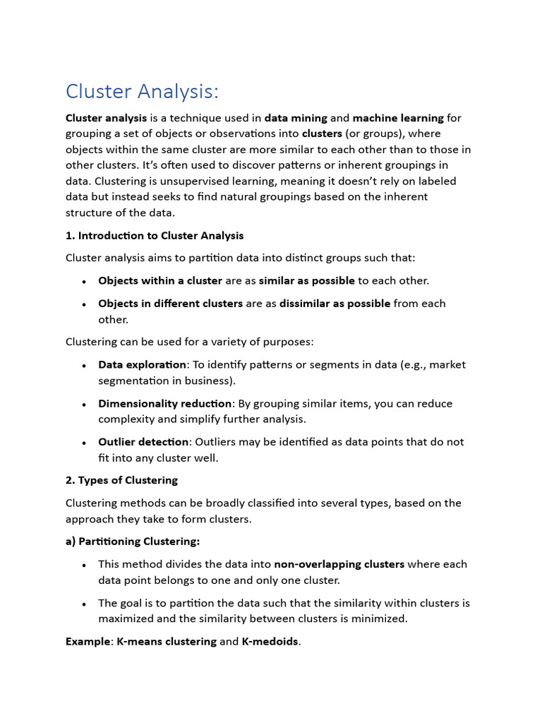 clustering | PDF | Cluster Analysis | Data Mining