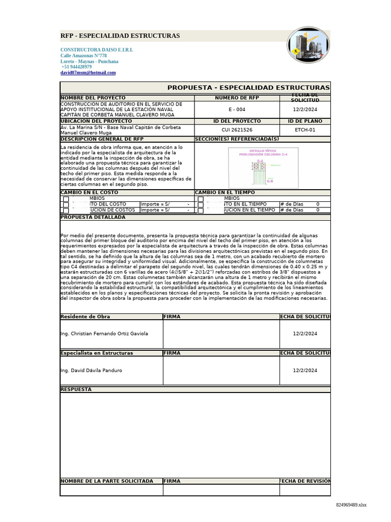 Rfp Estructuras E-004 | PDF