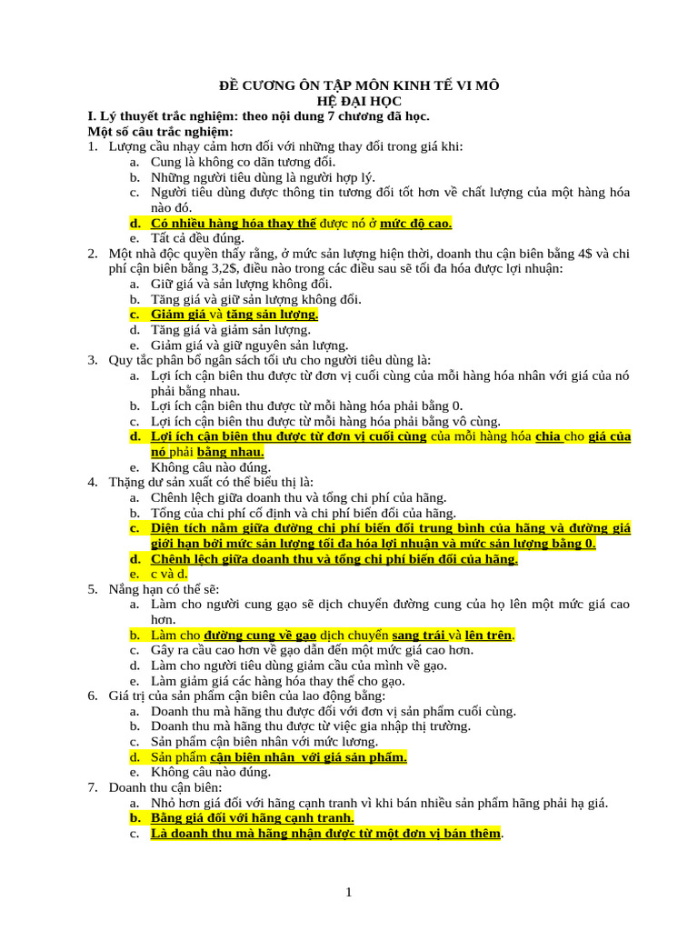 Đáp Án KTVM 1 | PDF