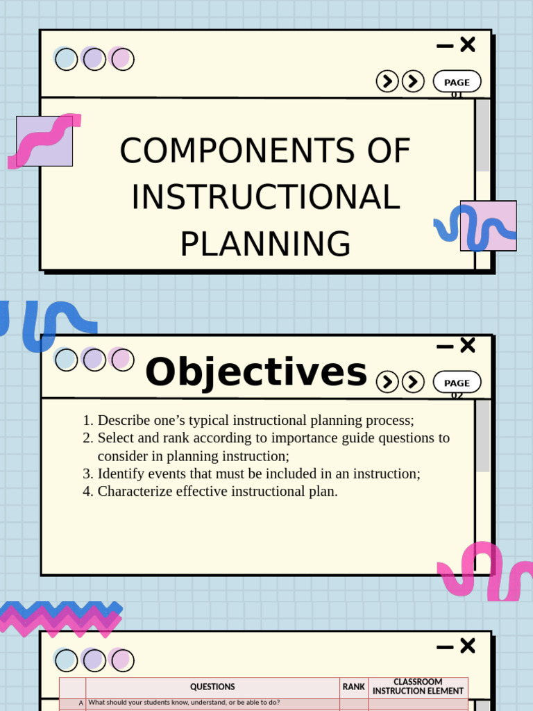Instructional Planning Essentials Guide | PDF | Instructional Design | Learning