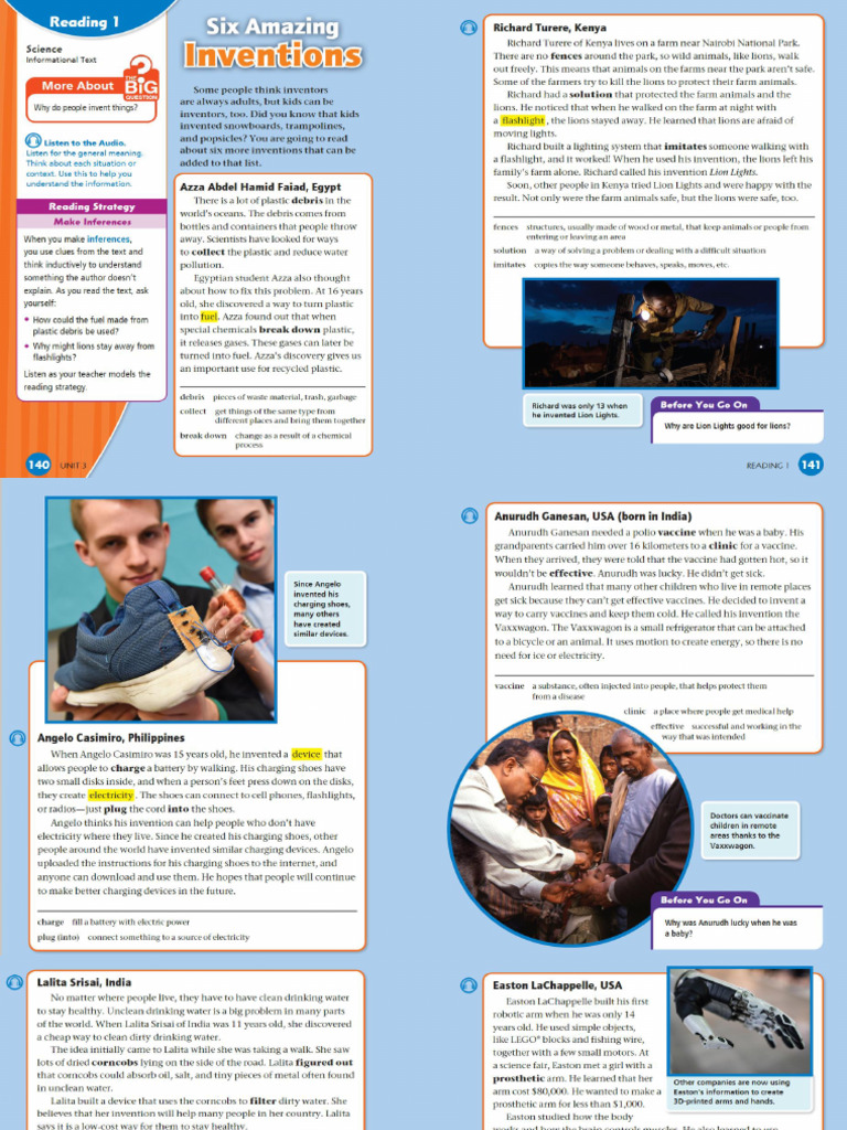 ELA - Unit 3 - Reading 1 | PDF