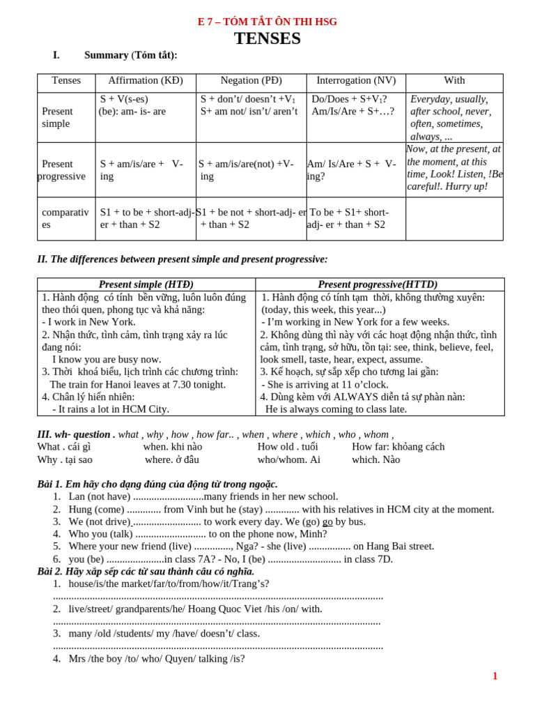 Hsg e 7 Ly Thuyet Bai Tap | PDF | Books | Libraries