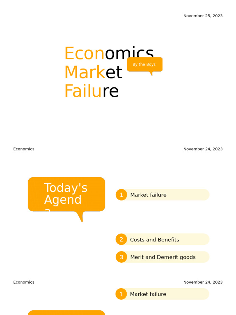 Market Failure presentation | PDF | Market Failure | Economics