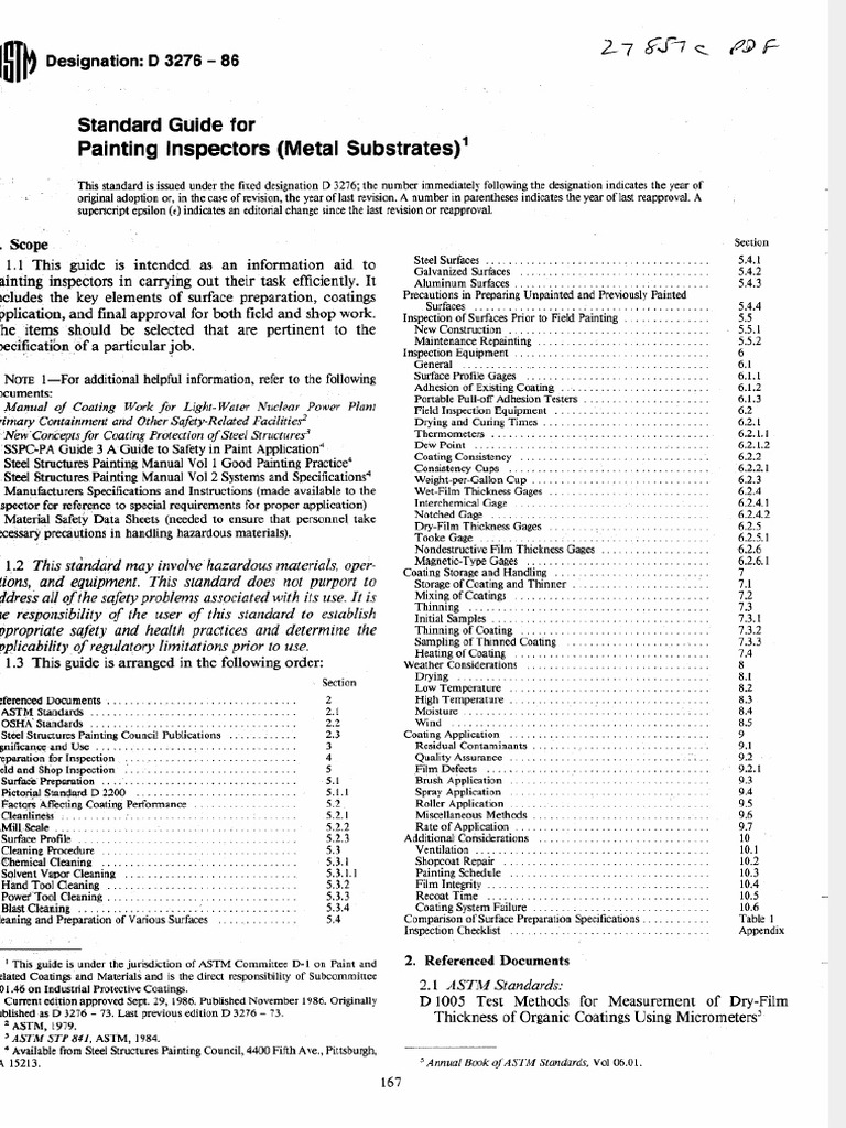 Astm D 3276pdf | PDF | Abrasive | Welding