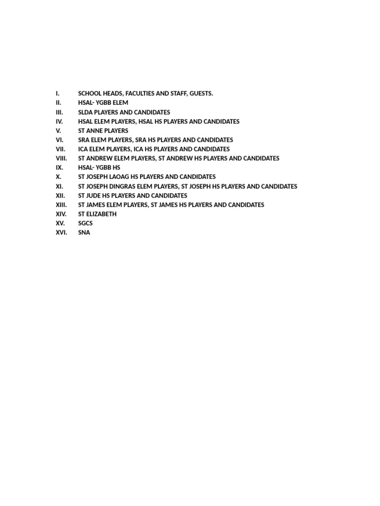Order of Foot Parade | PDF