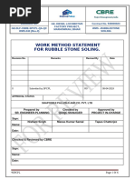 Procedure For Rubble Soling | PDF | Concrete | Foundation (Engineering)