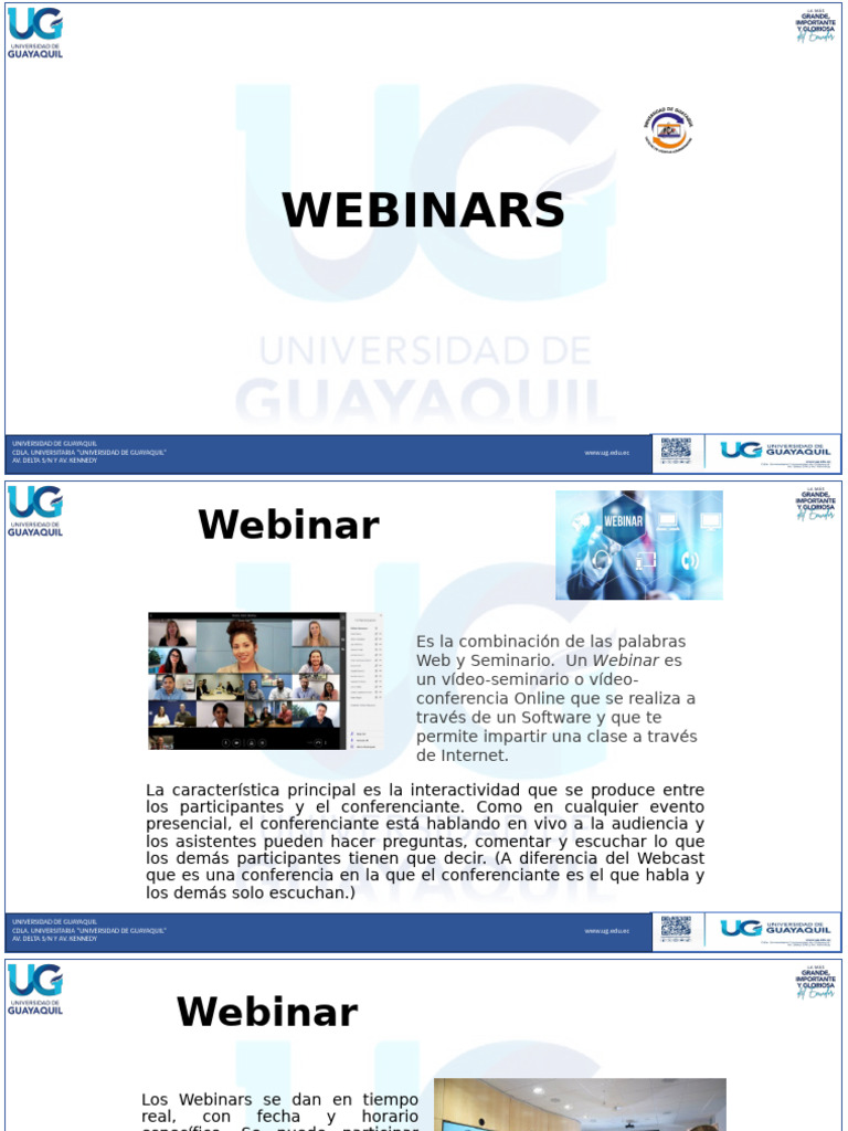 Guía Completa sobre Webinars en Línea | PDF | Conferencia web ...