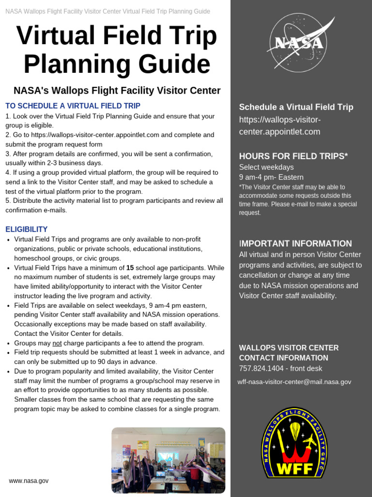 NASA Virtual Field Trips Guide | PDF | Nasa | Spaceflight