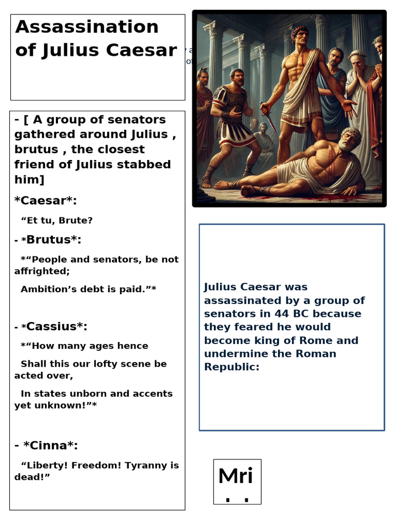 Assassination of Julius Caesar Explained | PDF