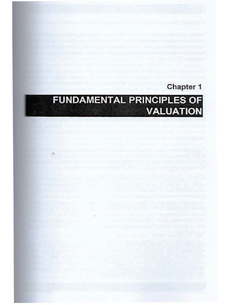 Principles of Asset Valuation Explained | PDF | Business Valuation ...