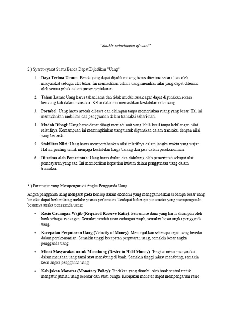 Tugas 1 Ekonomi Moneter | PDF