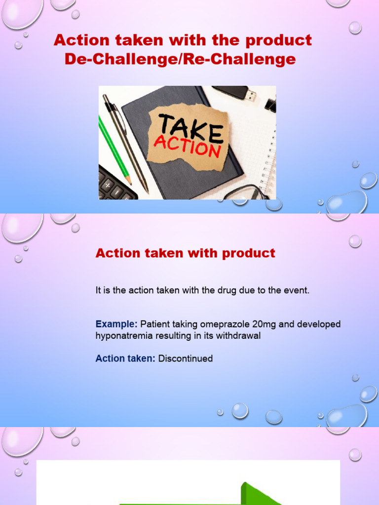 Action taken-Dechallenge-Rechallenge-Causality | PDF | Pharmacology ...