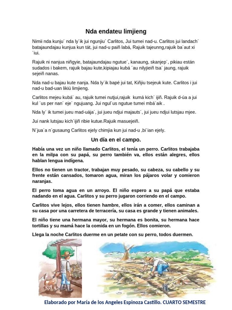 cuento en lengua indígena | PDF