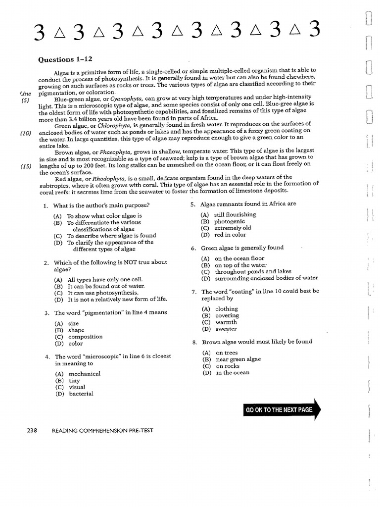 PRACTICE-READING COMPREHENSION TOEFL Hu | PDF