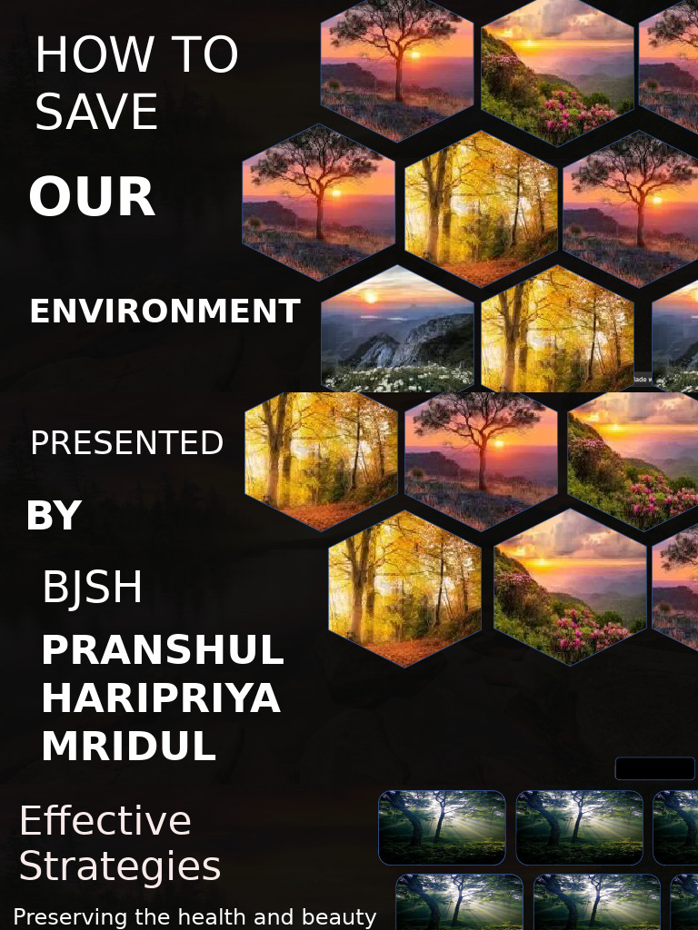 How to Save Our Environment Effective Strategies | PDF | Efficient ...