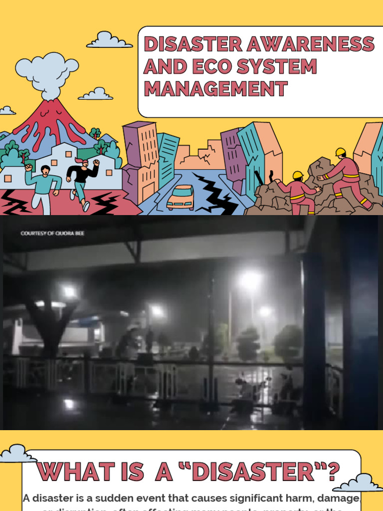Natural Disasters Science Educational Presentation in Yellow Blue and ...