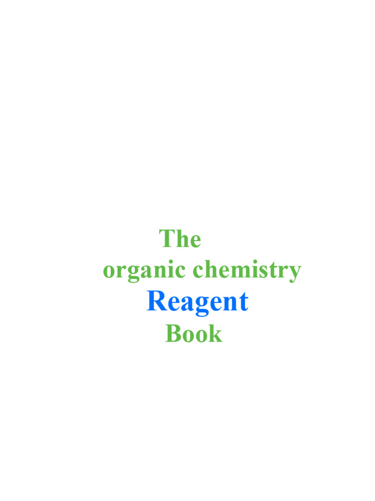 Reagent Book | PDF | Aldehyde | Ketone