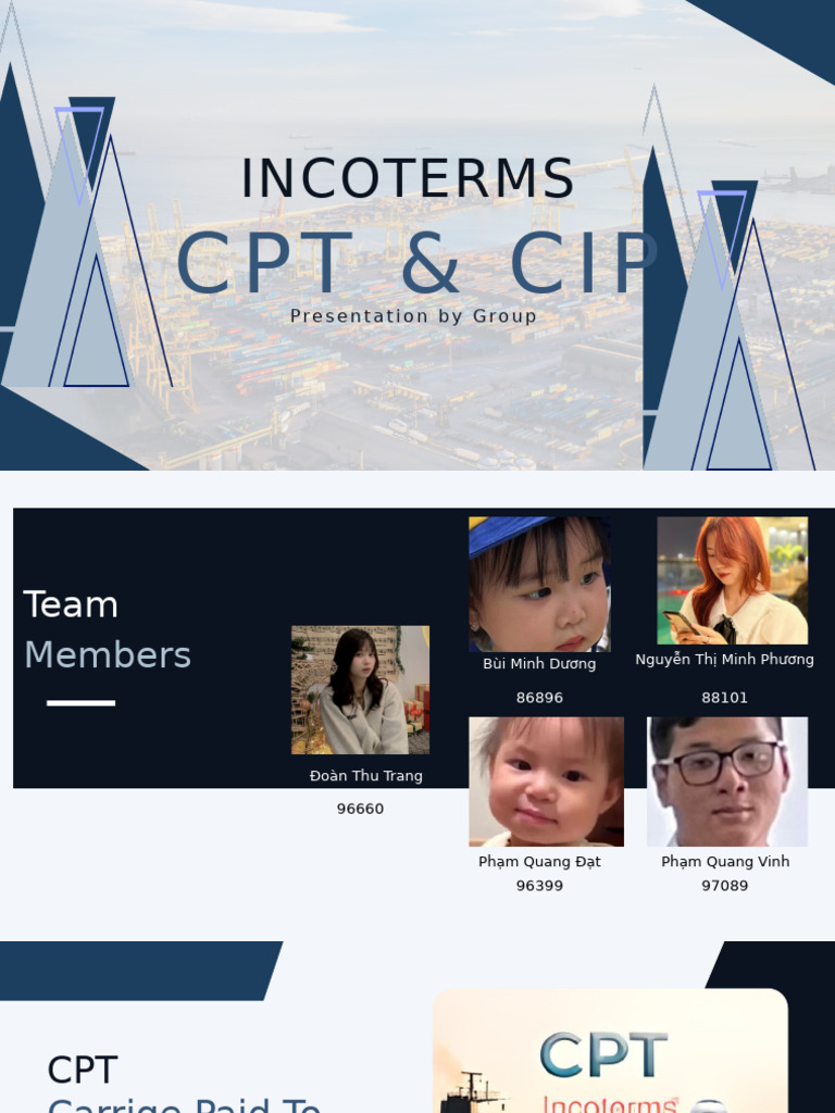 Incoterms 2020: CPT & CIP Guide | PDF | Supply Chain Management | Business