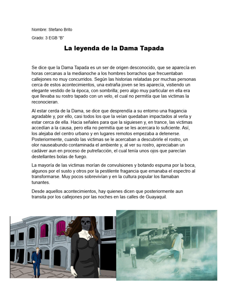 Leyenda La Dama Tapada | PDF