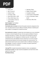 Comprehensive Physical Examination Report | PDF | Pulse | Human Nose