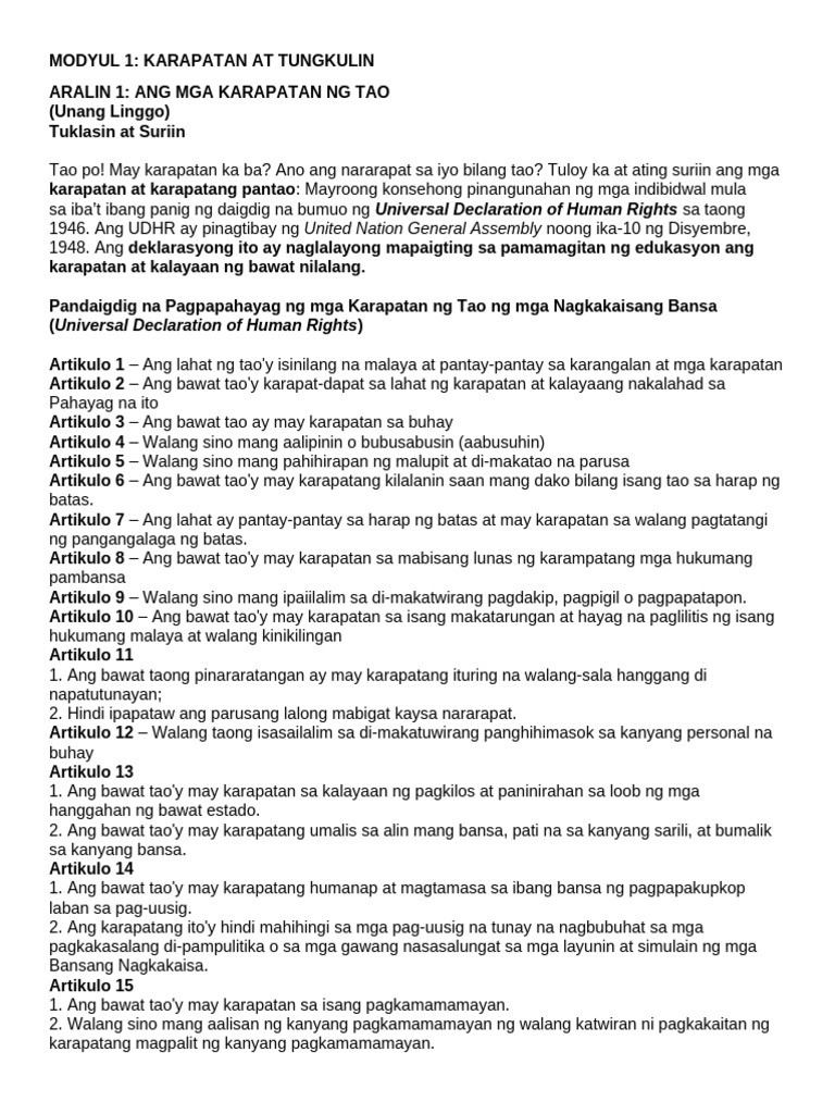 MODYUL 1-FOR MODULAR-Q2 | PDF