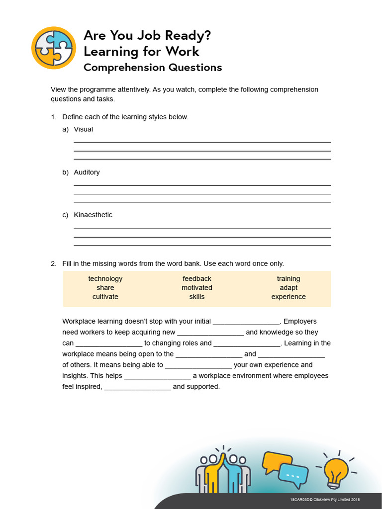 5 - Learning for Work | PDF | Learning | Employment