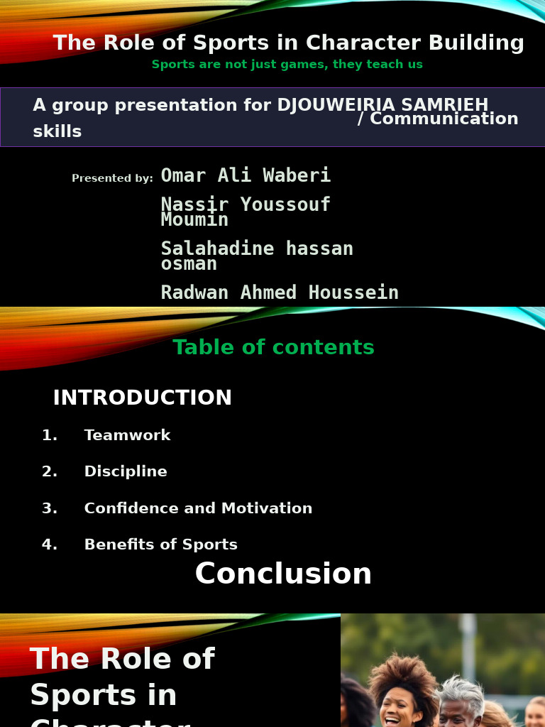 The Role of Sports in Character Building | PDF | Psychological ...