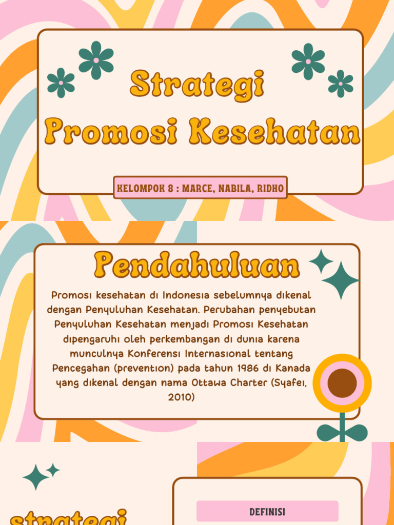 Kesmas Kelompok 8 Strategi Promkes | PDF