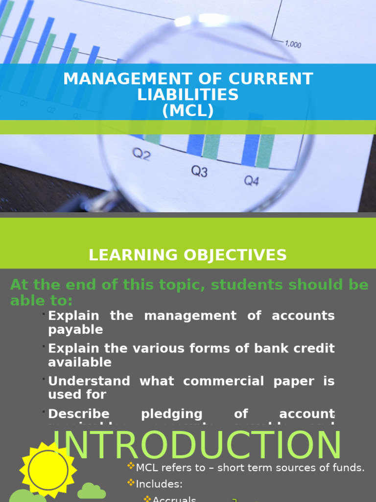 Topic 3.3-Management of Current Liabilities | PDF | Credit Card | Interest