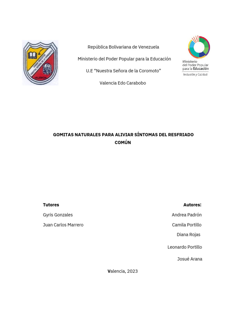 Tesis Capitulo I.pdf | PDF | Resfriado comun | Medicina alternativa Tesis Capitulo I.pdf | PDF | Resfriado comun | Medicina alternativa