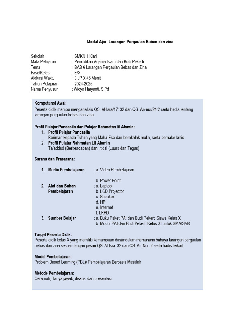 Modul PBL | PDF