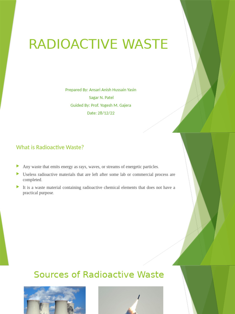 Understanding Radioactive Waste Management | PDF | Radioactive Waste ...