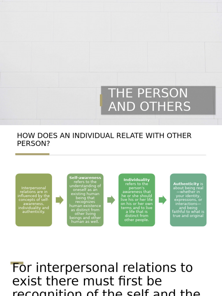 The Person and Others | PDF | Identity (Social Science) | Empathy