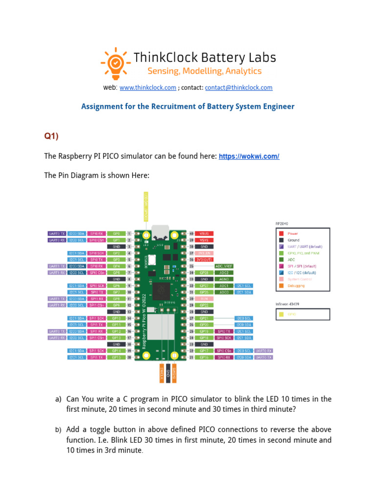 Battery System Engineer Assignment | PDF