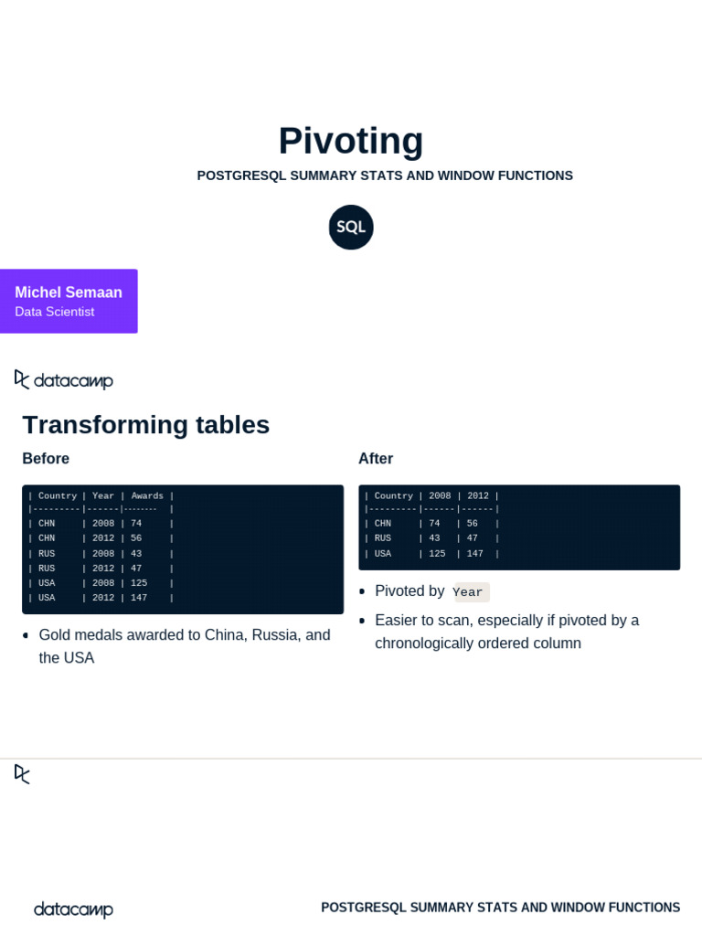 summchpt4 | PDF | Postgre Sql | Computer Data