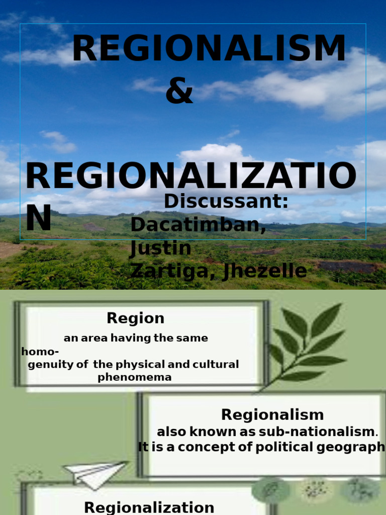 Contemporary World - Regions and Regionalism | PDF | Globalization ...
