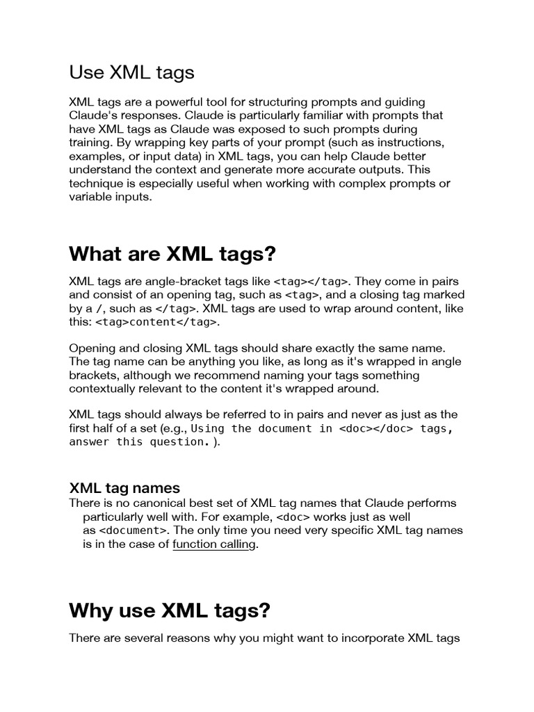 Claude Documentation - Prompts | PDF | Sky | Xml