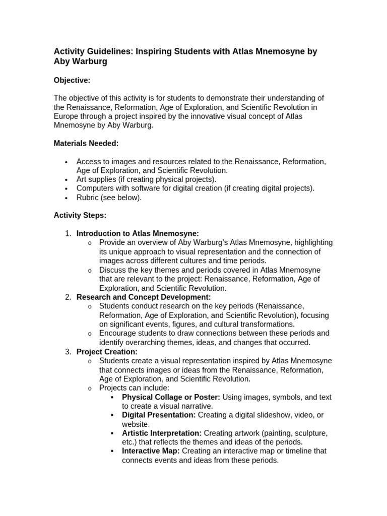 Guidelines Atlas Modern Age | PDF | Scientific Revolution | Image
