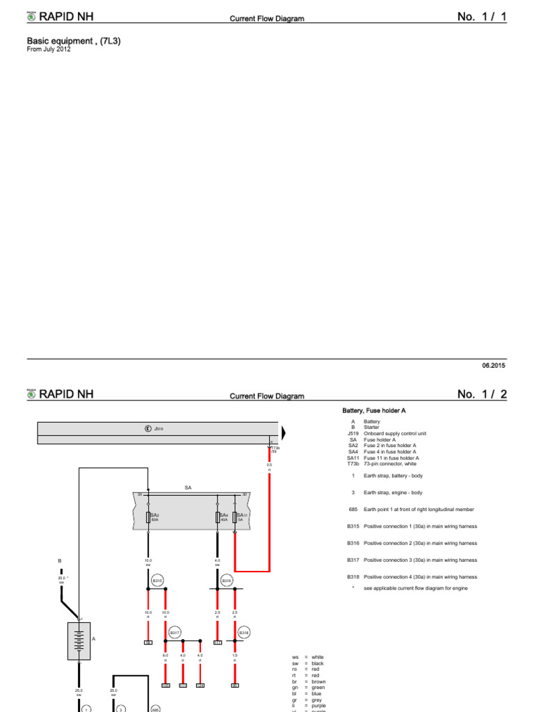 Skoda Rapid Nh Wd 2012 Eng | PDF | Land Vehicles | Motor Vehicle