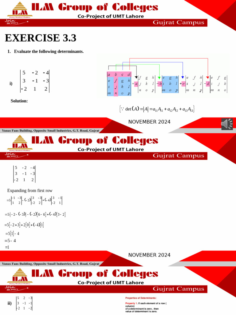 Exercise 3.3 | PDF | Matrix (Mathematics) | Matrix Theory