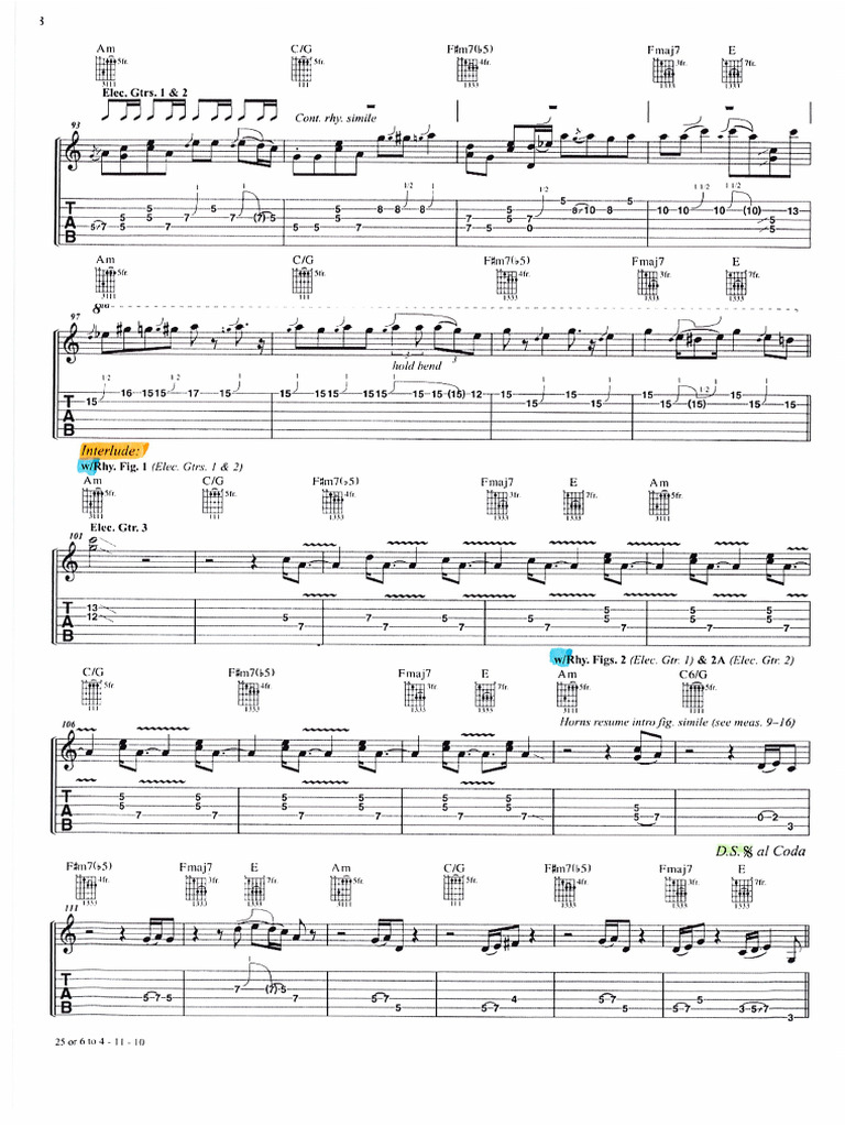 25 or 6 To 4 (GTR) p10 | PDF