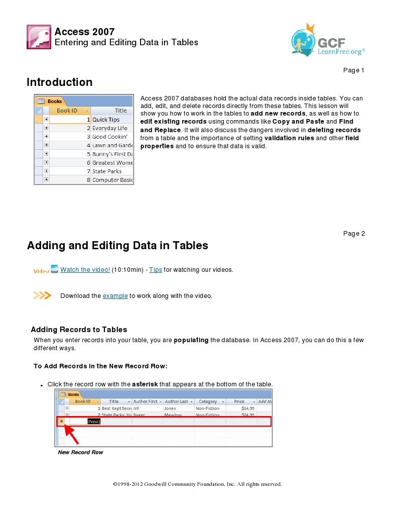 Validation Rules | Databases | File Format
