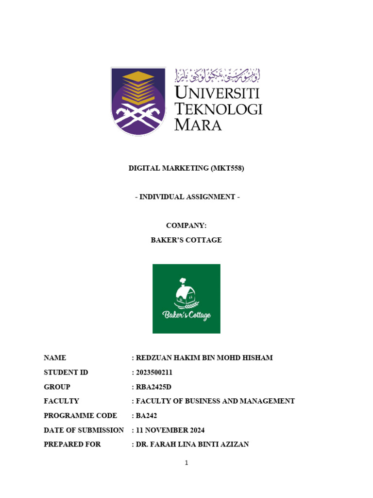 Individual Assignment Mkt558 | PDF | Online Shopping | Brand