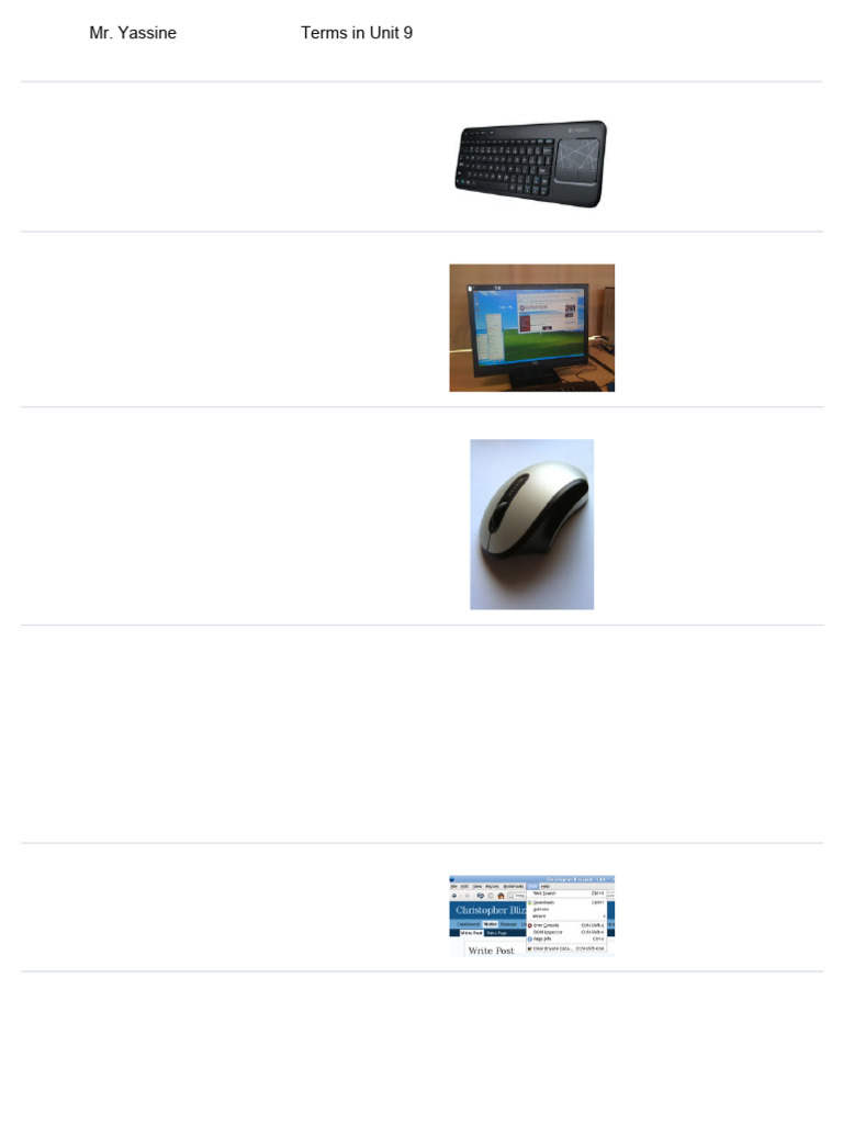 Top Notch 2 List of vocabulary in Unit 9 | PDF | Cursor (User Interface) | Computing
