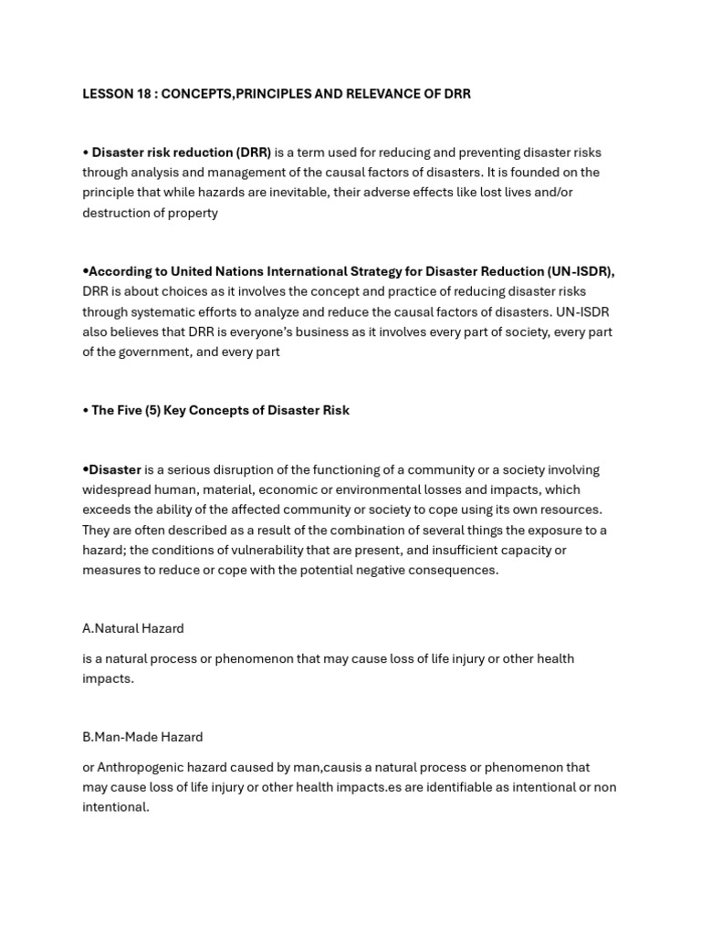 DRRR-LESSON-18-G6-12-GAS | PDF | Natural Disasters | Hazards