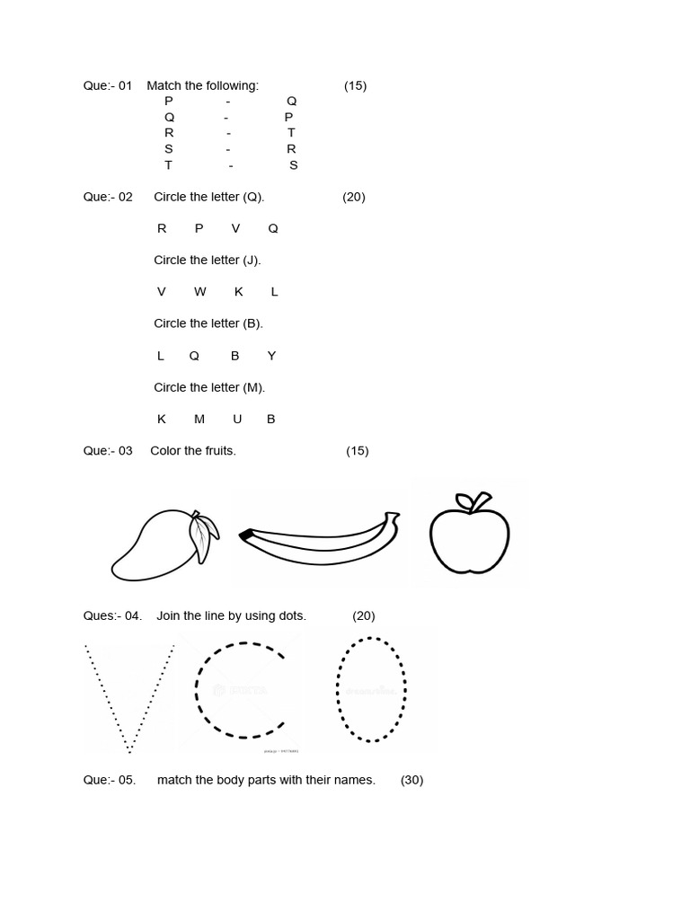 Educational Matching and Coloring Activities | PDF