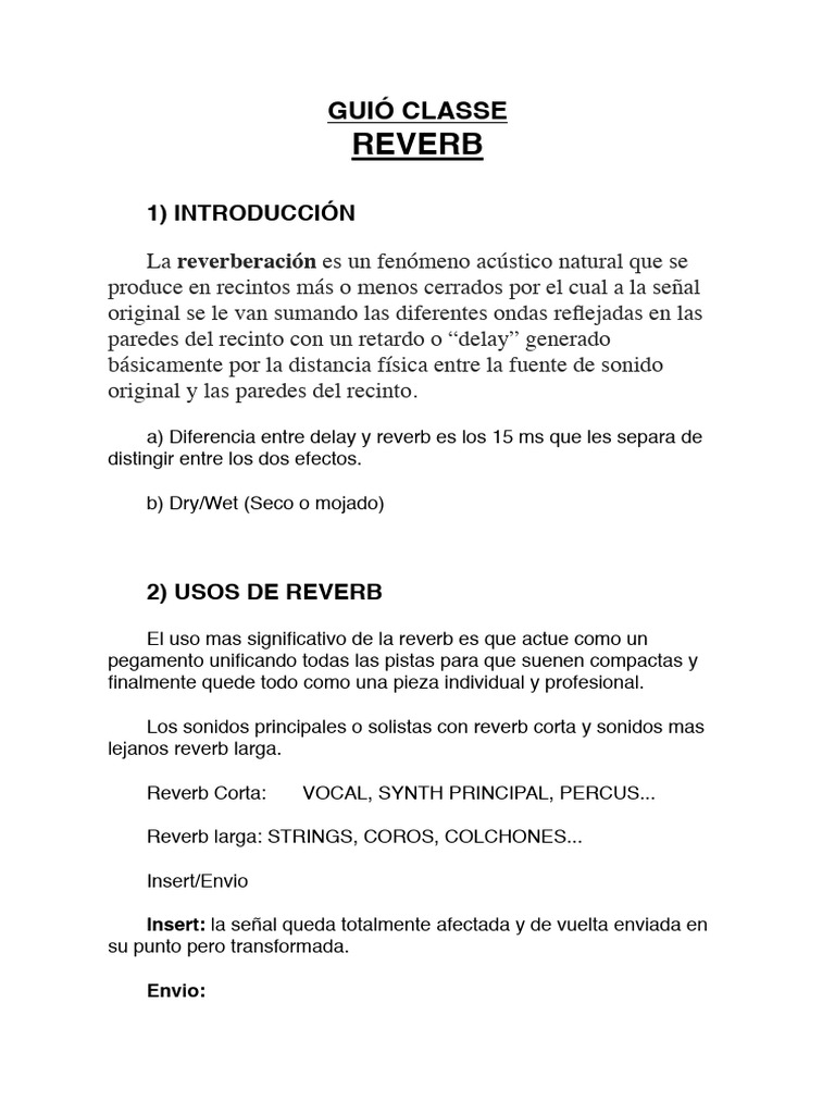 REVERB | PDF