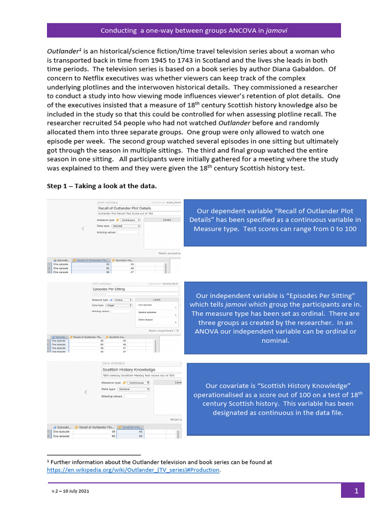 One-way+BG+ANCOVA+in+JAMOVI+-+v 2+-+10 7 21 | PDF | Analysis Of ...