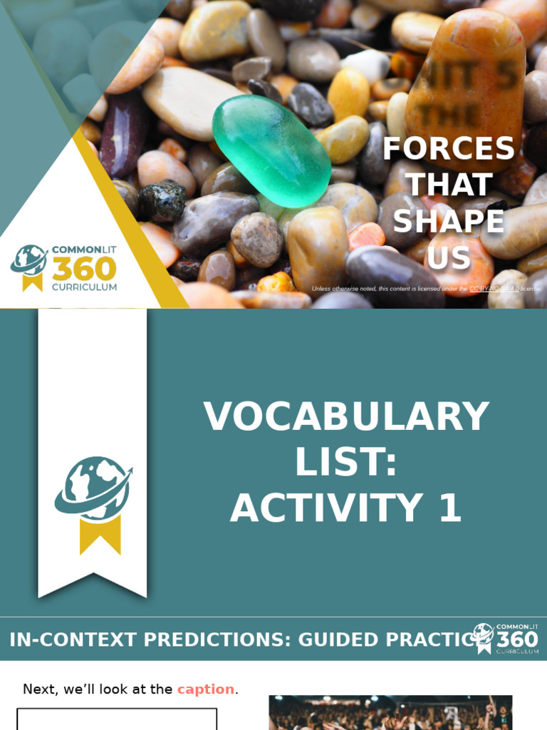 6G Unit 5 Vocabulary Activity 1 DECK Ed2.0 | PDF